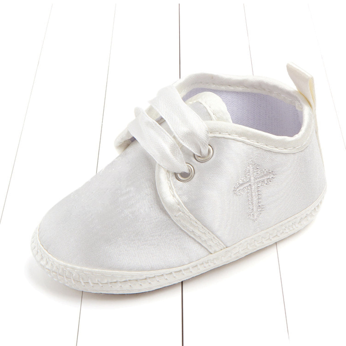 Wholesale White Cross Christening & Baptism Baby Shoes